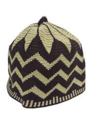 Brown Mixed Green Turkish Cap | Turkish Caps | Islamic Shop