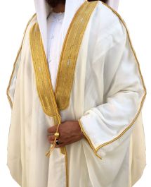 Traditional Bisht - White| Bisht | Islamic Shop